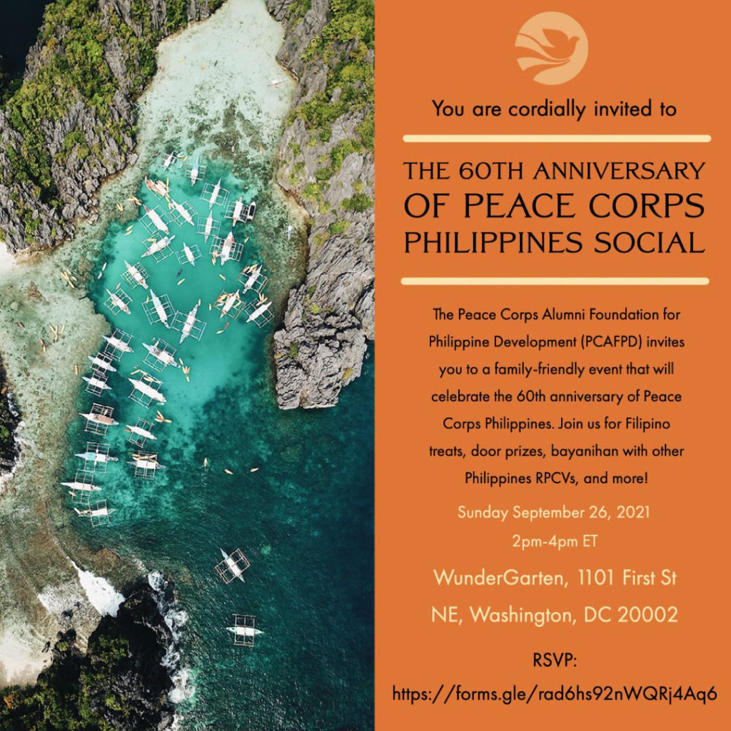 Invitation | Peace Corps Alumni Foundation for Philippine Development