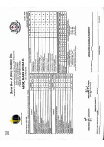Upload a PDF File Containing Your Grade Records as Described in the Requirements Above. Your ...