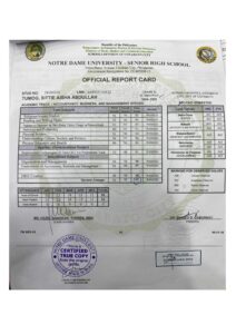 Upload a PDF File Containing Your Grade Records as Described in the Requirements Above. Your ...