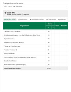Upload a PDF File Containing Your Grade Records as Described in the Requirements Above. Your ...